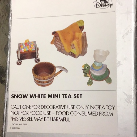 Disney | Art | Disney Park Snow White Mini Tea Set Collectible | Poshmark